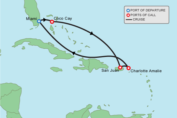 7 Night Eastern Caribbean & Perfect Day From Miami, Florida ...